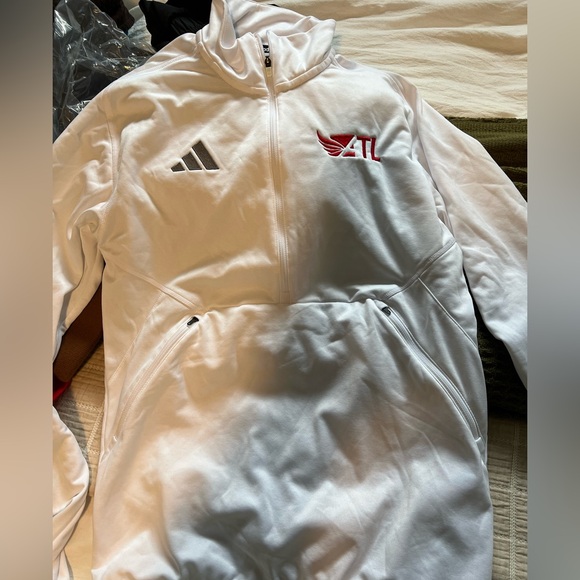 adidas | Tops | Atlanta Track Club Adidas Quarter Zip | Poshmark